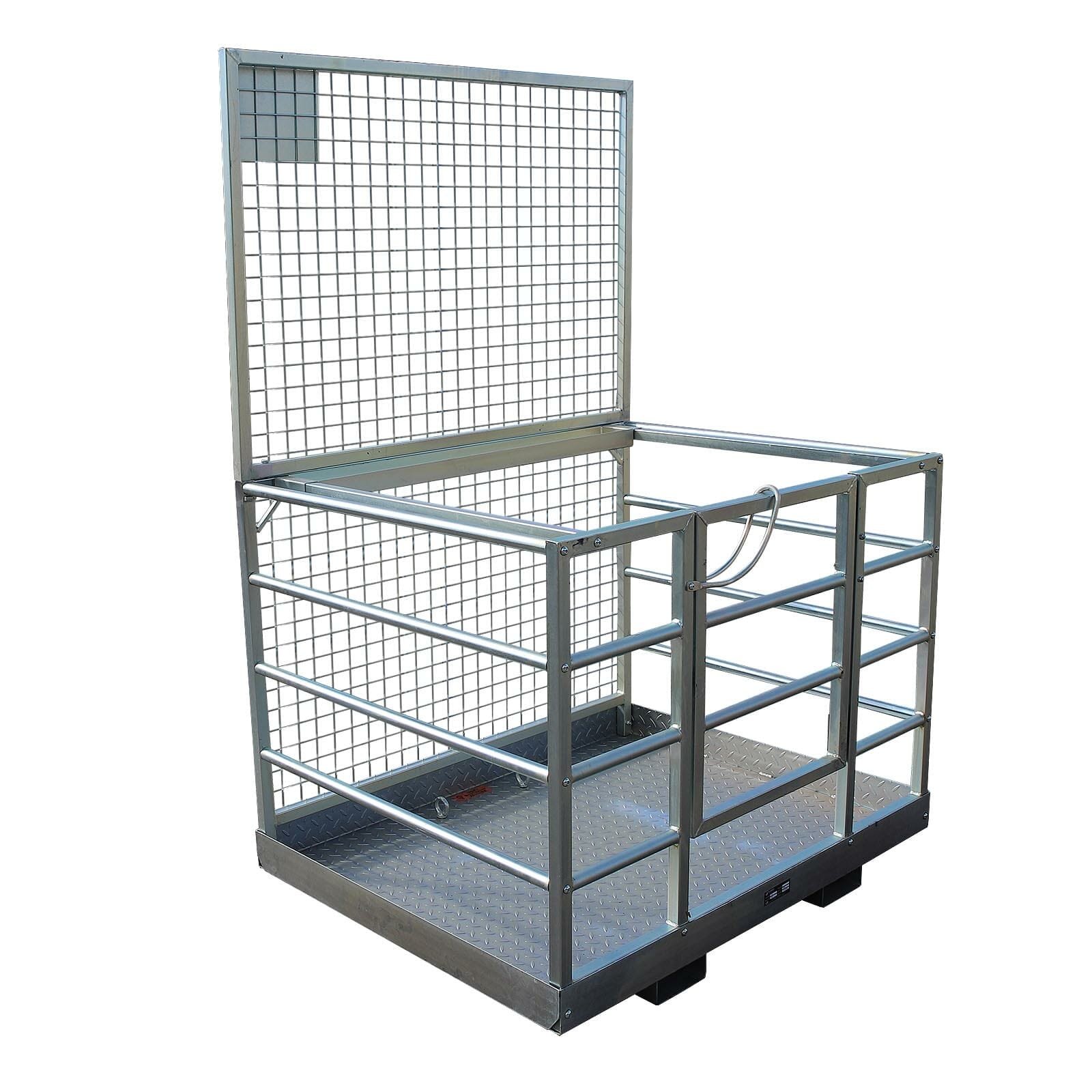 Forklift Safety Cage Two Person Galvanised Finish - FW Supplies